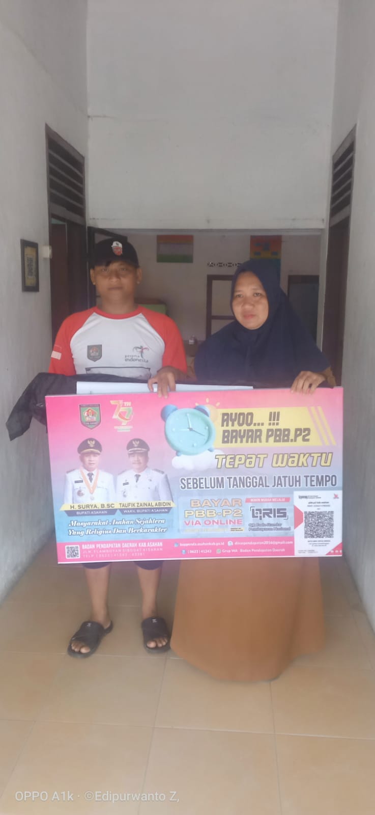 Pemasangan Banner Ayo Bayar Pajak Pbb P2 Di Kantor Camat Dan Desa Se Kec Bandar Pulau